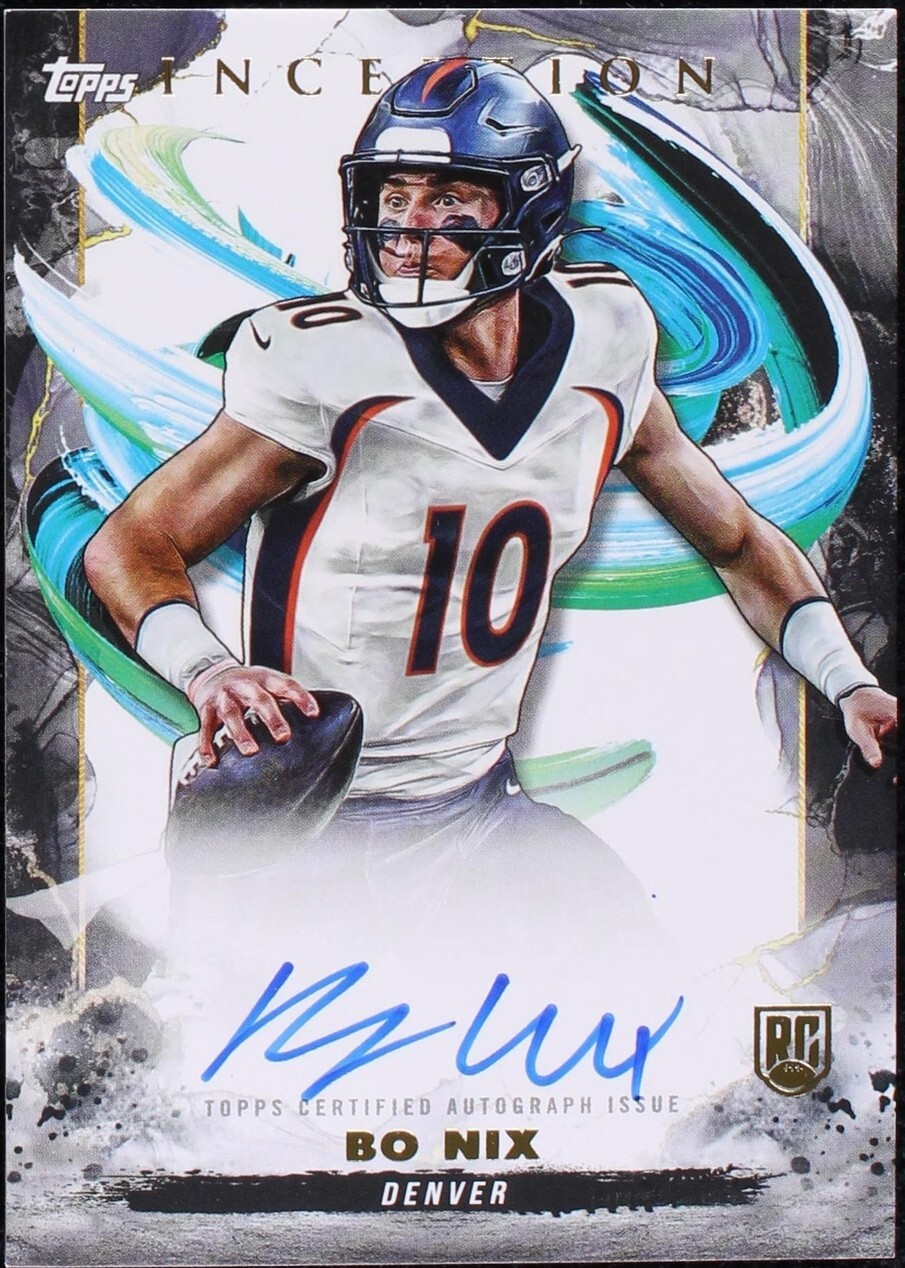 2024 Topps Inception - Rookie Autographs Bo Nix #RA-BN (AU, RC) for ...