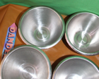 Vintage TWA Oneida 4 Piece Stainless Steel Serving Food Airline Bowls ...
