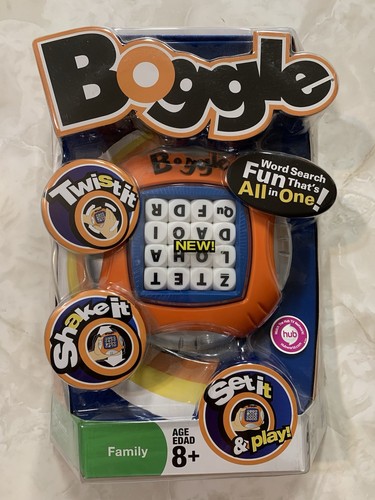NEW Hasbro BOGGLE Word Search Family Game w/ Electronic Timer Twist and ...