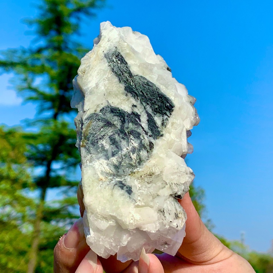 308G Natural Pink Fluorescence Columnar Panda Calcite Mineral Specimen ...