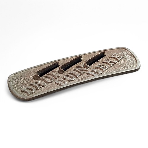Antique Cast Bronze "Drop Coin Here" Part for Vending Slot Machine W.M ...