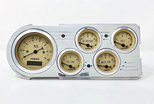 1948 1949 1950 Ford Truck 5 Gauge Dash Panel Insert Tan | eBay