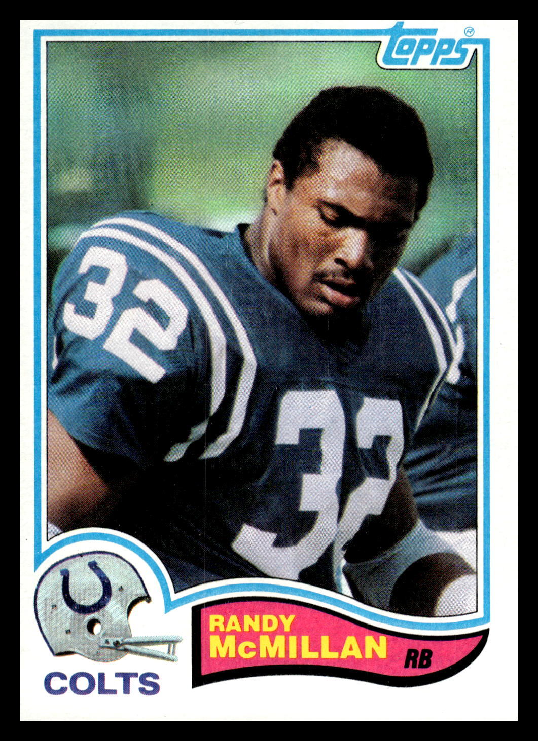 1982 Topps #19 Randy McMillan Baltimore Colts RC Football Card EX/NM | eBay