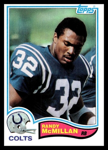1982 Topps #19 Randy McMillan Baltimore Colts RC Football Card EX/NM | eBay