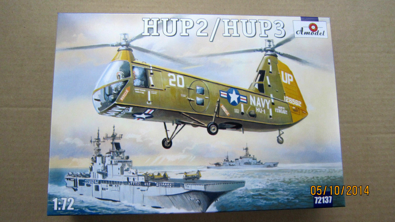Amodel 72137 - 1/72 - HUP-2/HUP-3 USAF Helicopter, scale plastic model ...