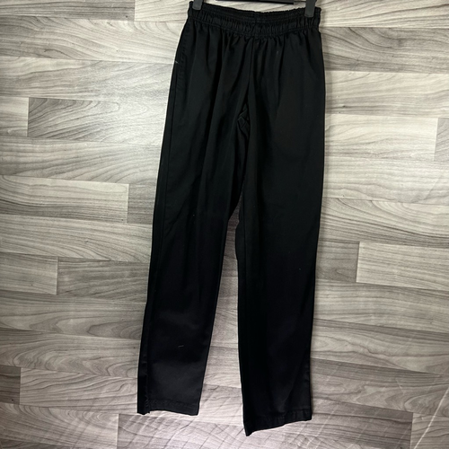 CU On The Line Chef Uniforms Womens Classic Chef Pants Black Elastic ...