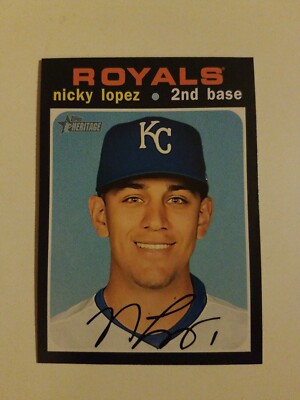 2020 Topps Heritage Nicky Lopez #305 Kansas City Royals | eBay