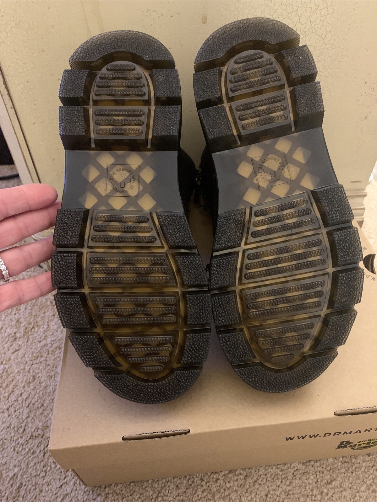 Dr Martens Combs Zip Tech X-Tough Unisex Ajax Black Utility Boots Sz ...