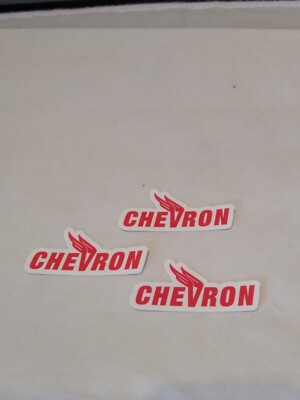 Genuine Rare Chevron Oil Stickers 3 pack Iron Workers Oilfield Union ...