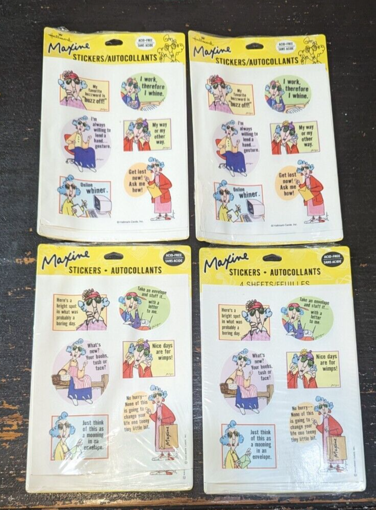 Maxine Hallmark Sticker MAXINE CHECKBOOK COVER HALLMARK NEW STILL IN