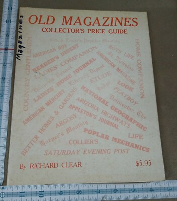 Vintage Old Magazines Collector’s Price Guide 1974 by Richard Clear | eBay
