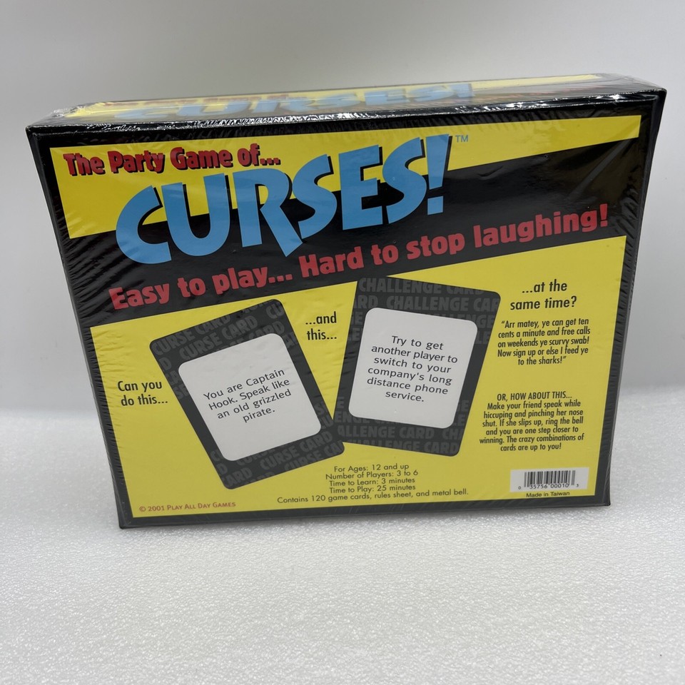 Mensa Select The Party Game Of Curses 3 - 6 Players 2001 Ages 10+ New ...