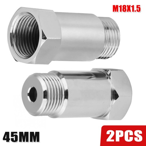 2x Oxygen Sensor Lambda O2 M18 x1.5 Extension Extender Spacer Exhaust ...