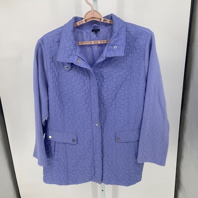 Talbots Womens Quilted Packable Puffer Jacket Lightweight Lilac Purple Size 3X | eBay