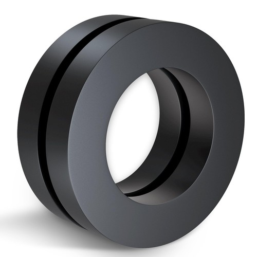 2 Pcs Large Ferrite Ring Magnets OD3.94 x ID2.36 x 20mm Ceramic Round ...