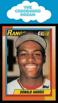 Donald Harris 1990 Topps #314 RC Rookie Texas Rangers Baseball Card | eBay