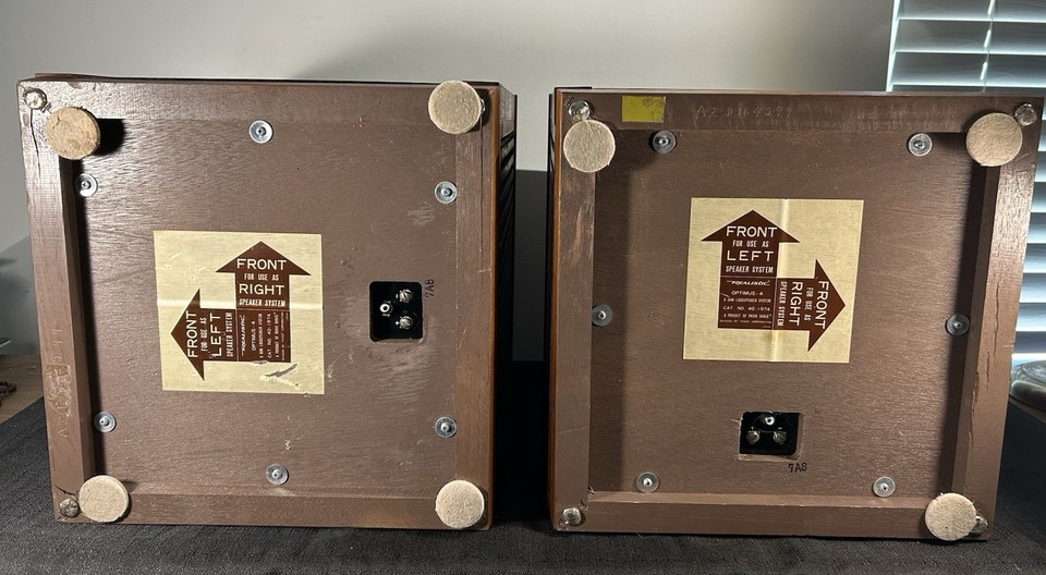 Vntg 60’s Realistic Optimus 4 Omni-Directional Speakers Works | eBay