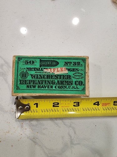 Winchester Repeating Arms Co. No. 32 Empty Rifle Cartridge Box Late ...