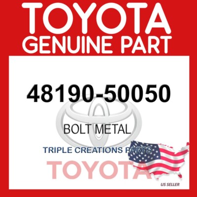 4819050050 Genuine Toyota Bolt Metal 48190-50050 OEM | eBay