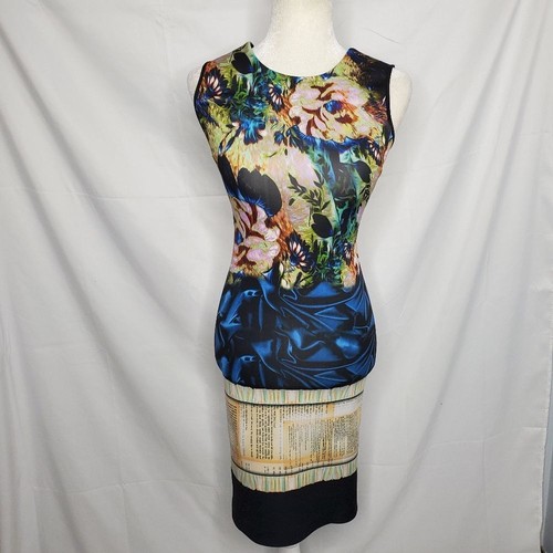CLOVER CANYON dress James Joyce floral script scuba XS | eBay