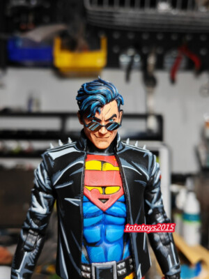 Painted 1:12 Jonathan Kent Superboy Head Sculpt For 6" Male MacF Figure ...