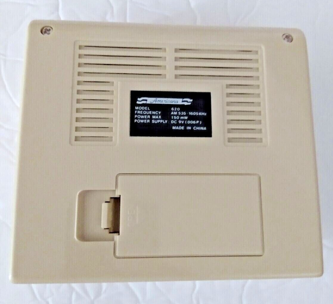 Americana Solid State Radio AM Model 620 Vintage Retro Tested Works | eBay