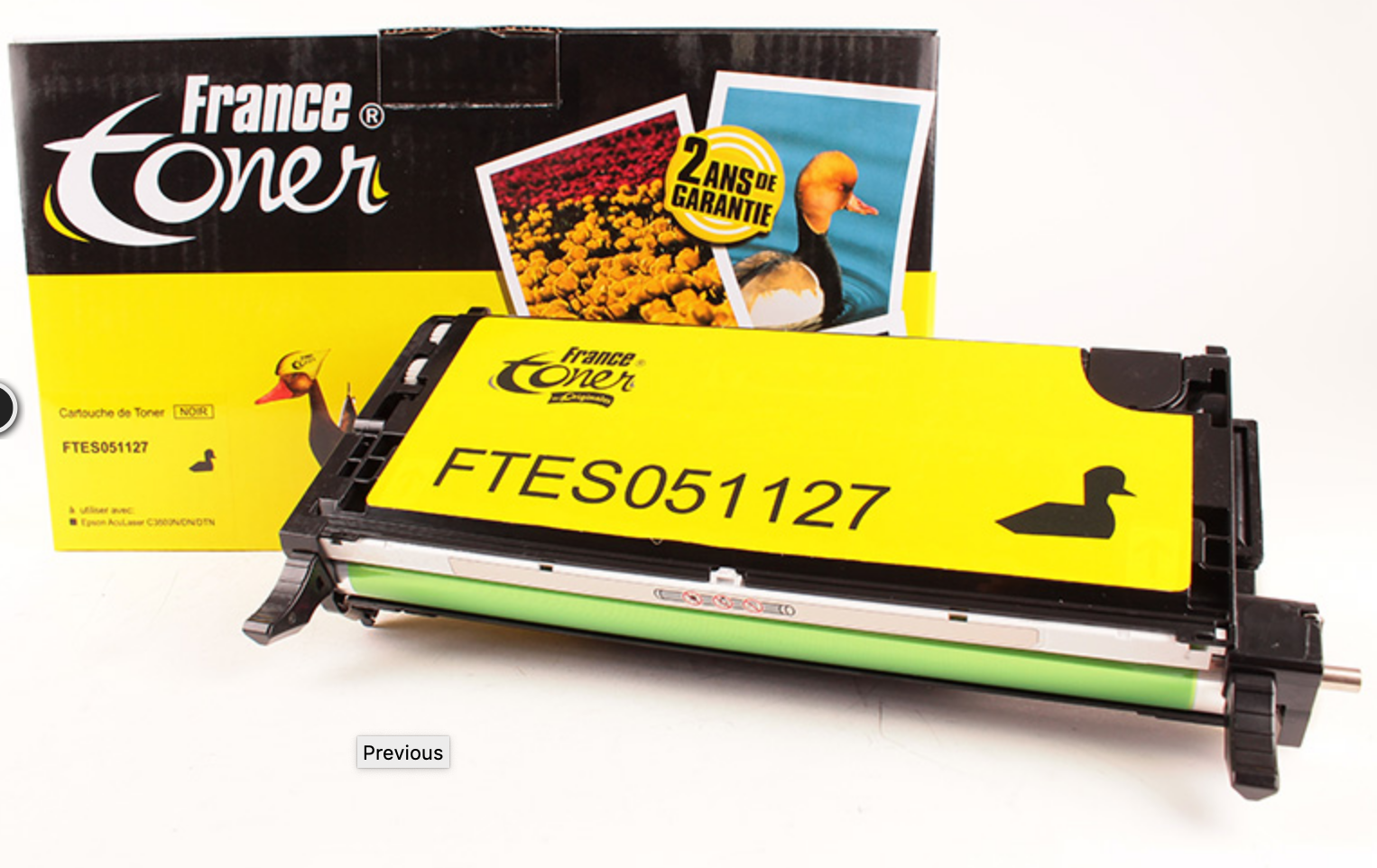 Toner Jaune haute capacité FRANCETONER Pour Epson Aculaser C3800/N/DN ...