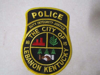PATCH LAW ENFORCEMENT POLICE THE CITY OF LEBANON KENTUCKY | eBay
