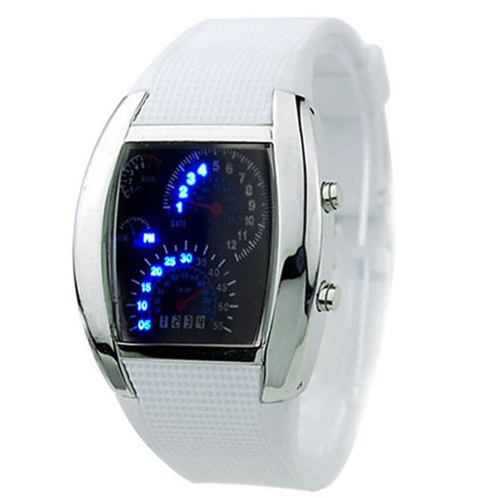 Fashion Men's Women's Luxury Sport Analog Quartz LED Dial Digital Wrist ...