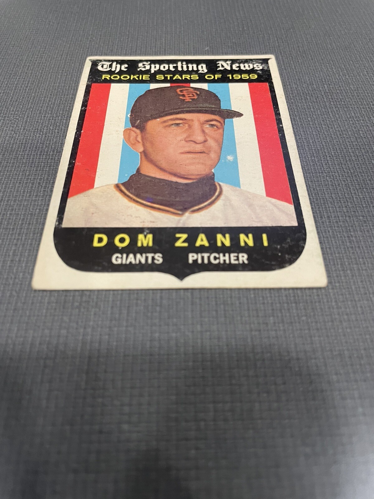 DOM ZANNI 1959 Topps San Francisco Giants #145 Rookie Card Baseball RC ...