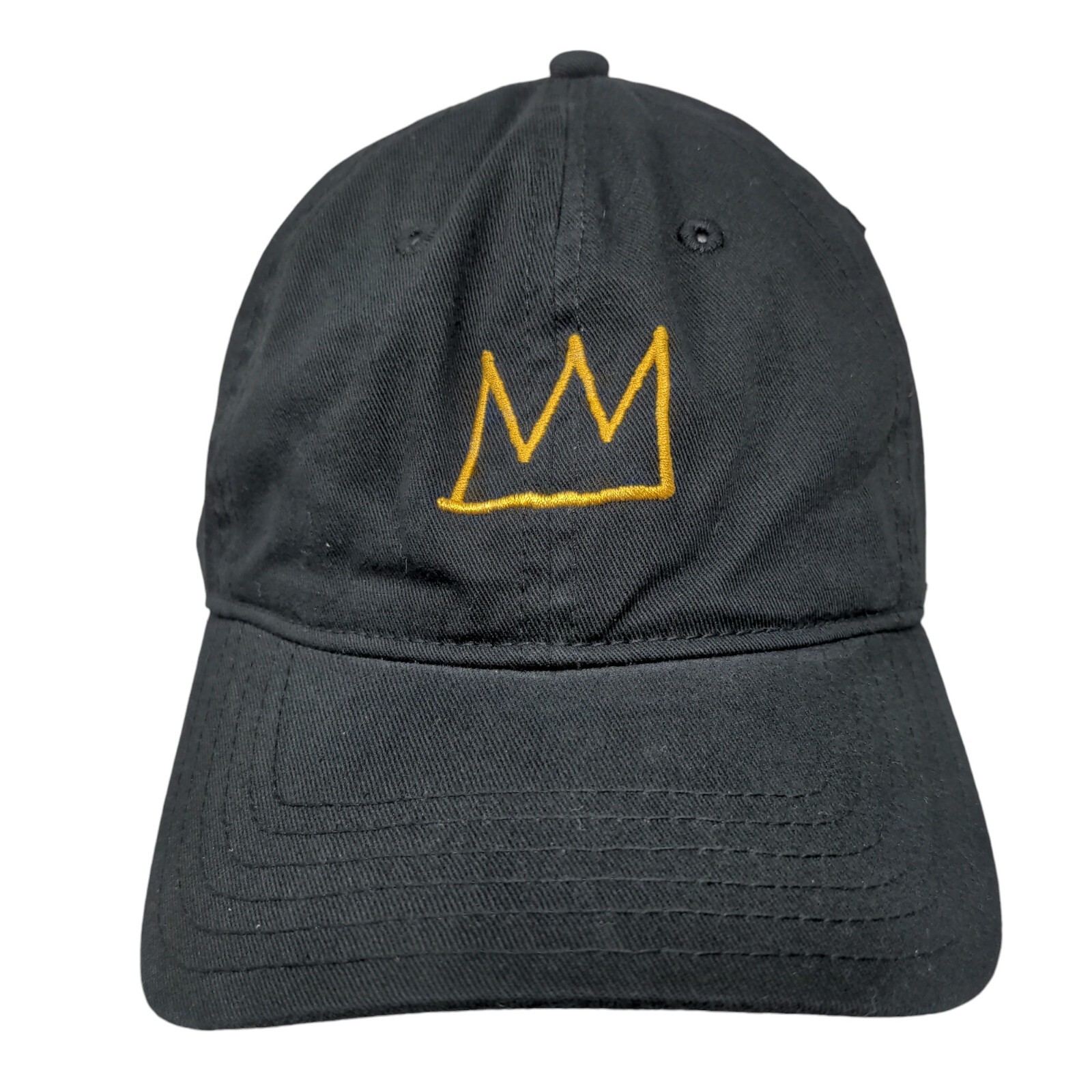 Gold Crown Jean-Michel Basquiat Slideback Hat Black O… - Gem