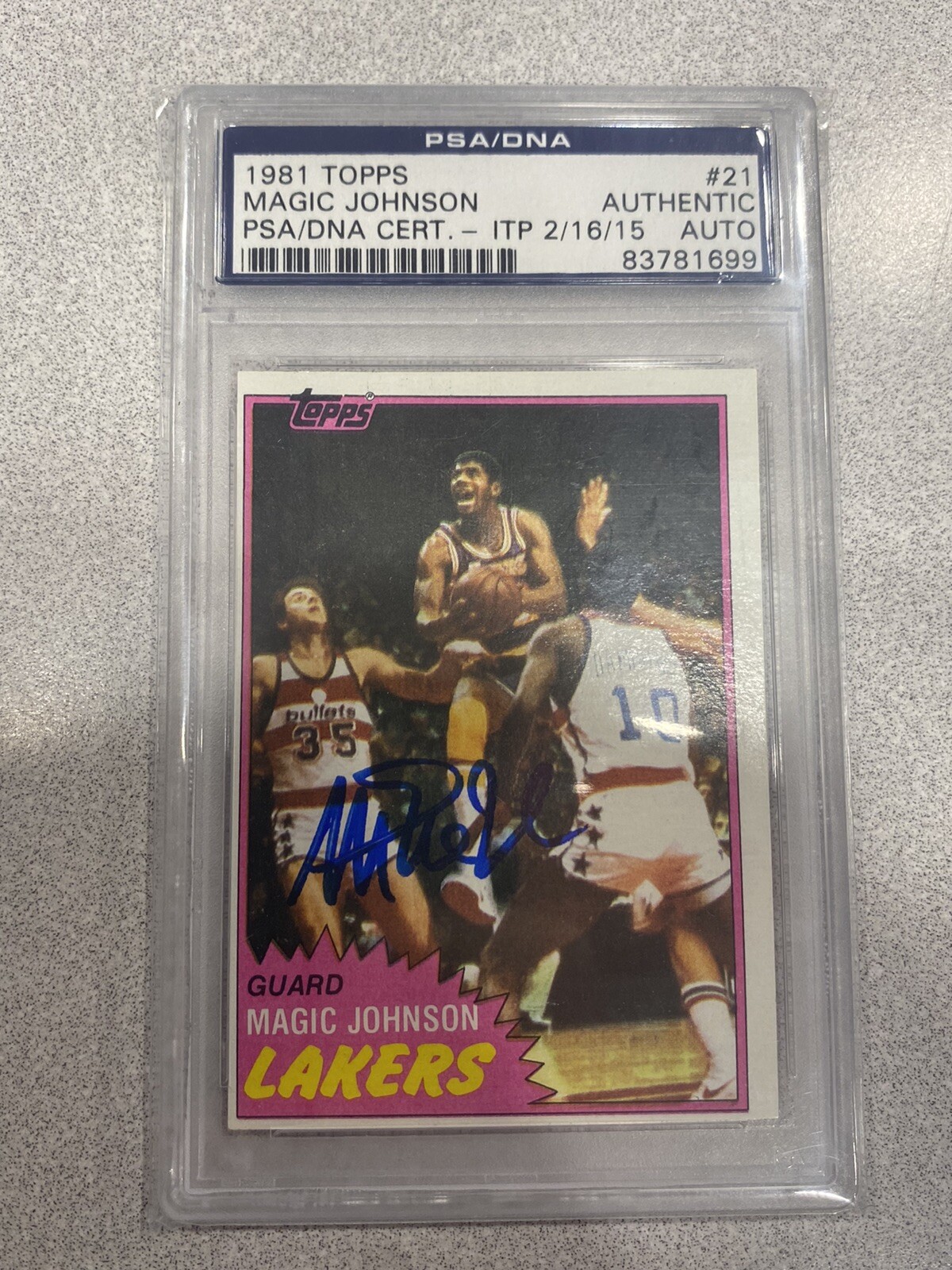 1981 Topps Magic Johnson Autographed Card #21 PSA/DNA Authenticated | eBay