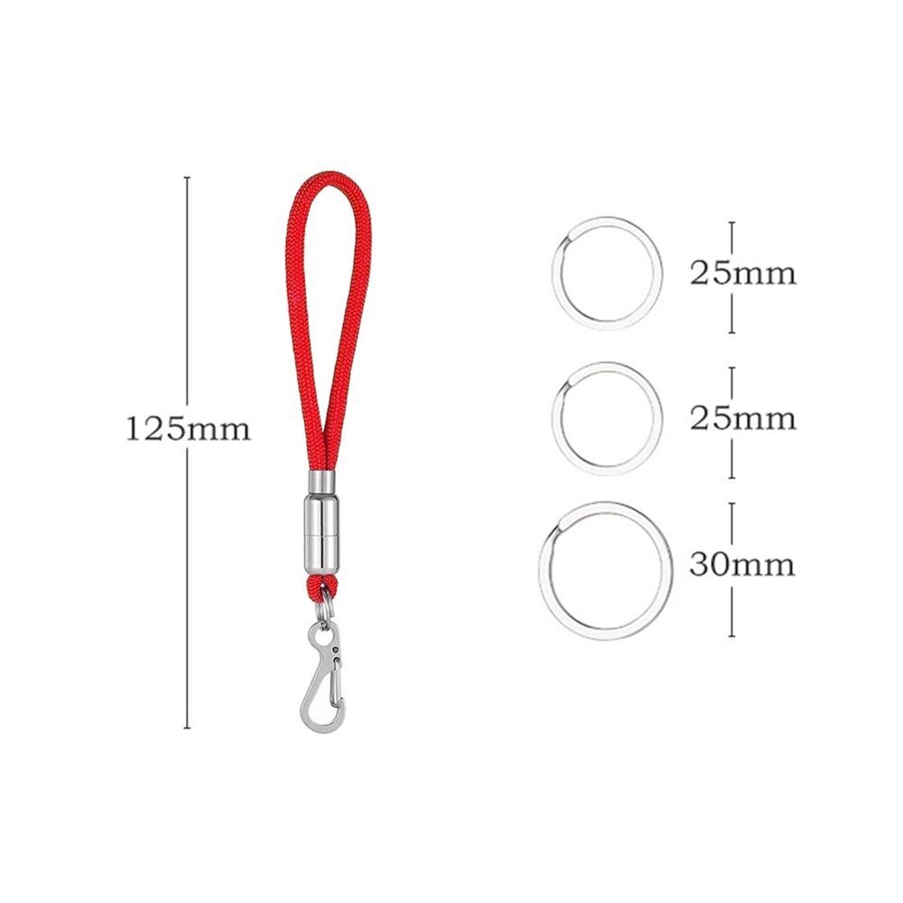 Paracord Keychain Key Ring Parachute Cord Lanyard Rotatable Tactical ...