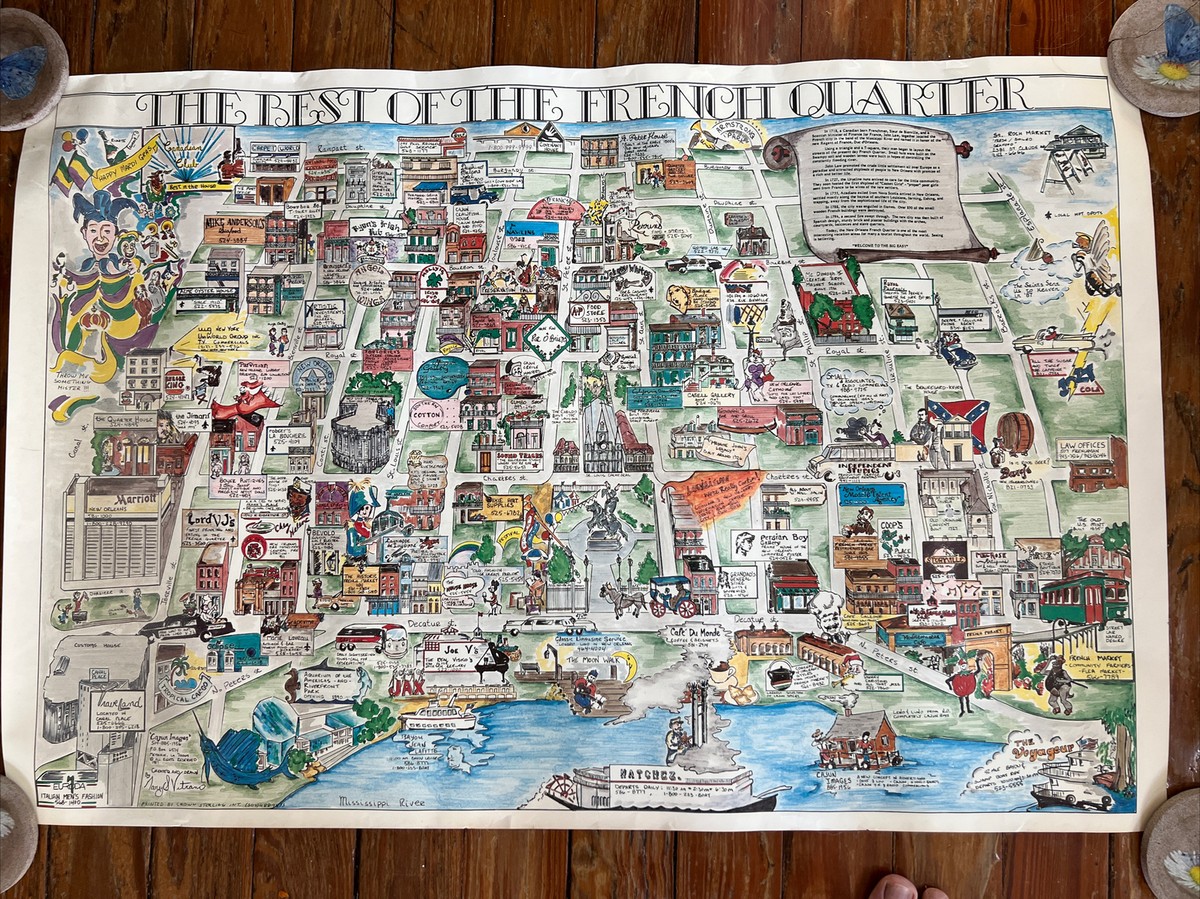 Old French Quarter Map