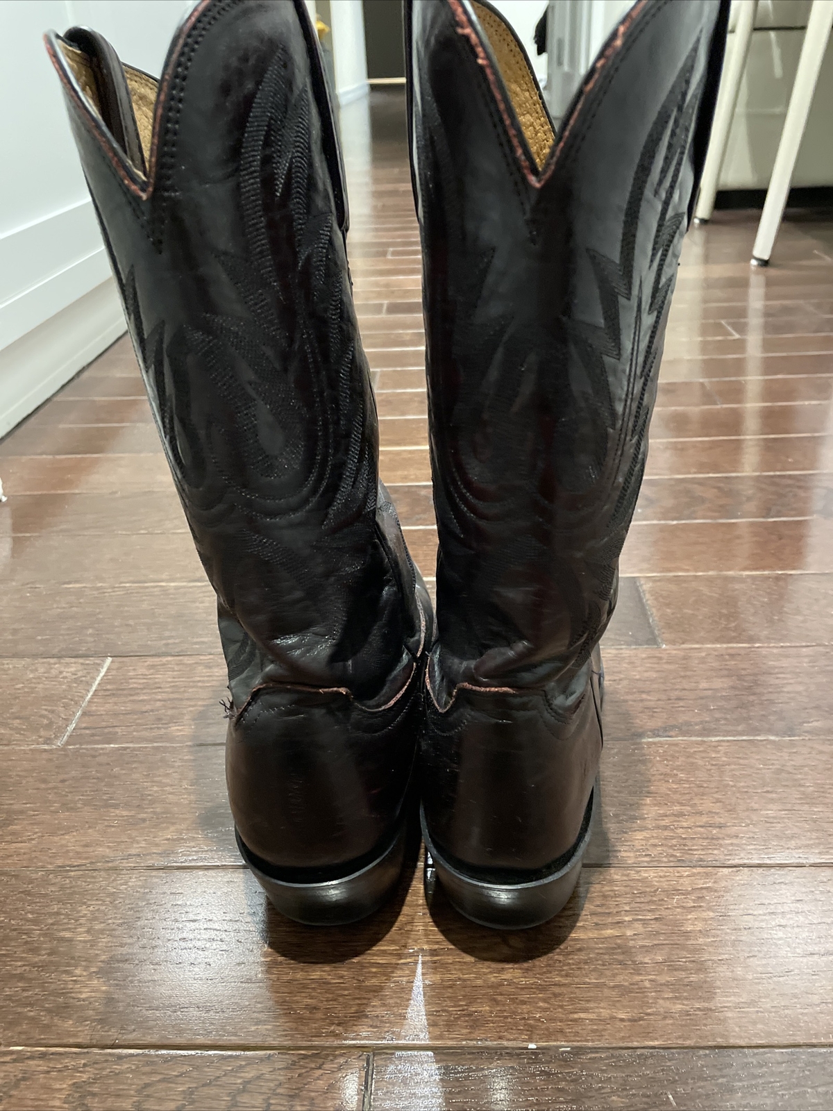 Men’s Lucchese “Carson” Black Cherry Western Boot, Si… - Gem