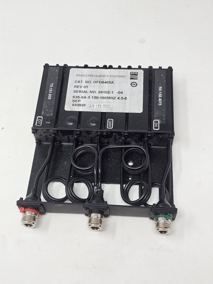Motorola Celwave RFS HFD8465A VHF 150-160 Radio Repeater Duplexer | eBay