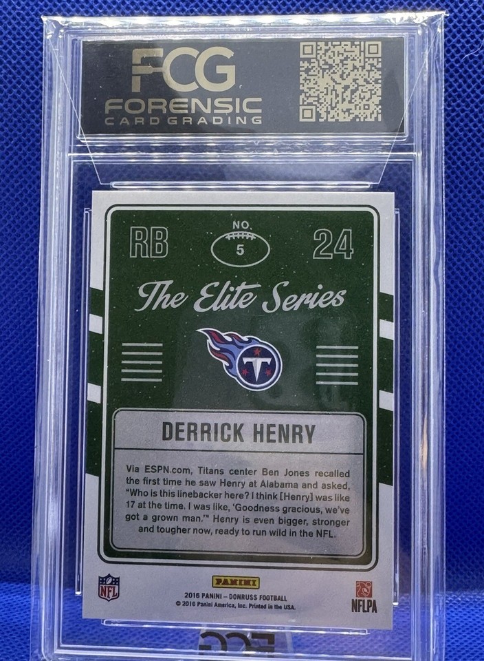 Derrick Henry Rookie Card- Panini Donruss Elite Series /999🔥 | eBay