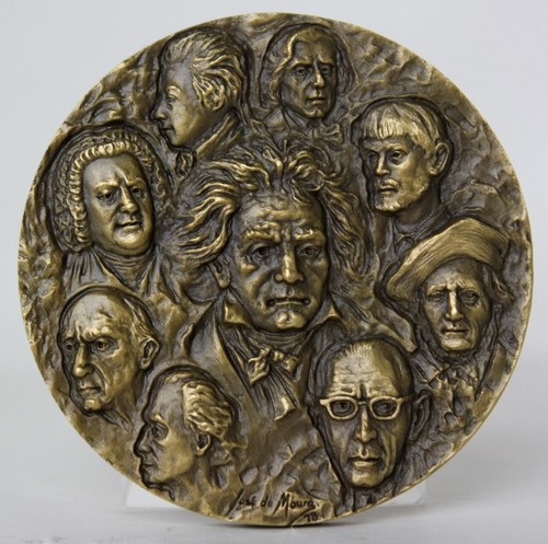 ART CLASSICAL MUSIC/ BEETHOVEN/ BACH/ MOZART/ CHOPIN/ WAGNER Bronze ...