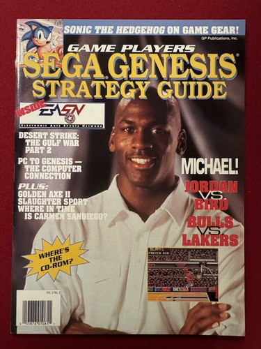GAME PLAYERS SEGA GENESIS Strategy Guide (Apr / May 1992) Jordan vs ...