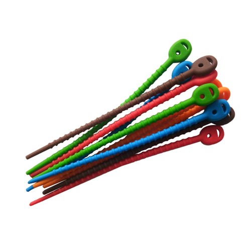 10 PCS Silicone Tie Food Bag Tie-down Sandwich Clips Wrap Ties | eBay