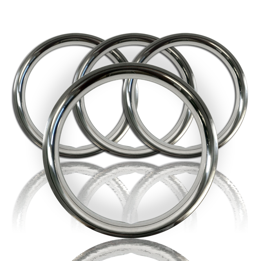 SETOF4 16" STAINLESS STEEL WHEEL TRIM RINGS BEAUTY RIMS GLAMOUR RING ...