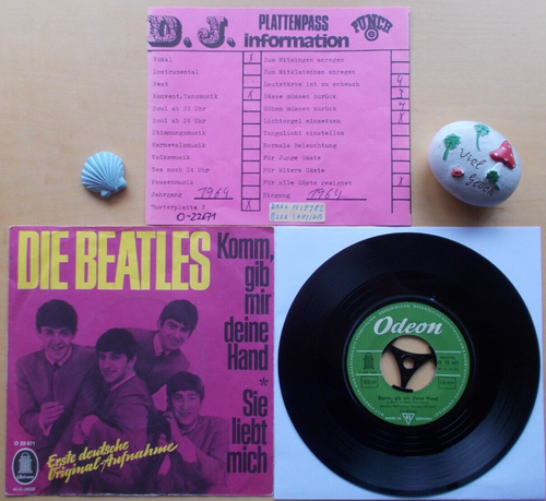 Die BEATLES Komm gib mir deine Hand★Sie liebt "mich"★Odeon O 22 671 ...
