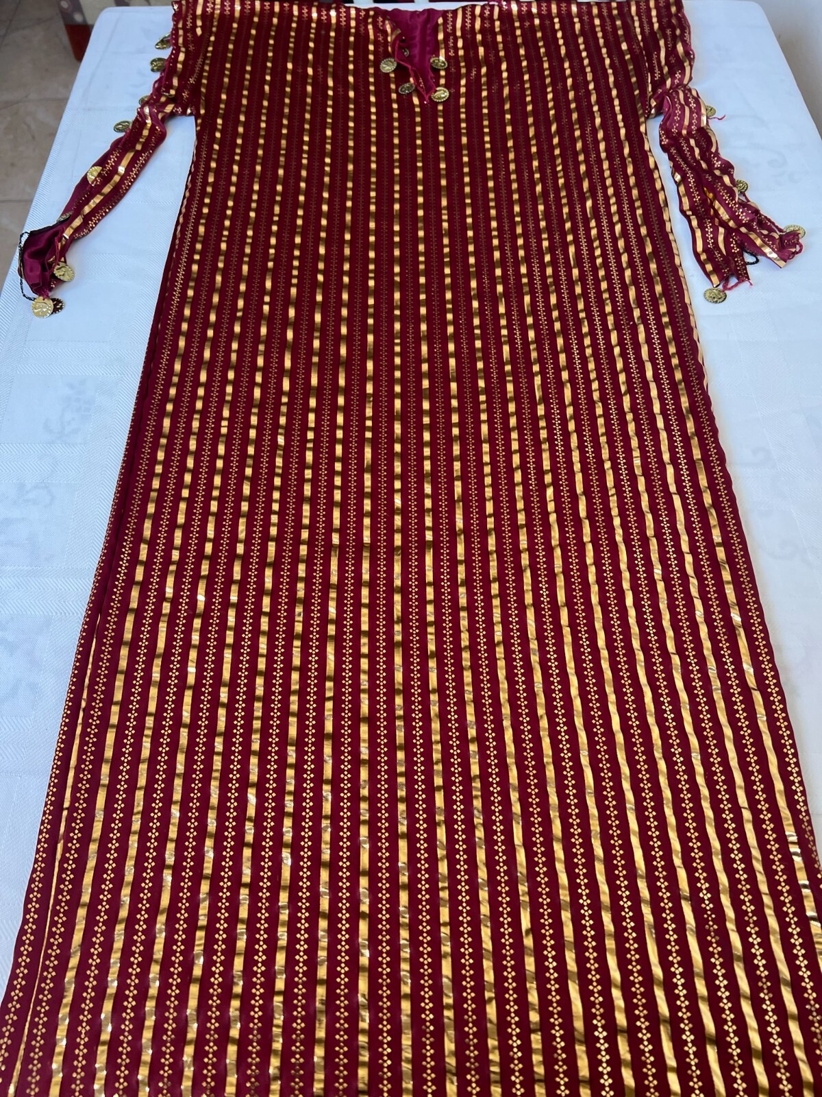 Egyptian Belly Dance Dress Saidi Costume, Baladi Galabia, Fallahi Abaya ...