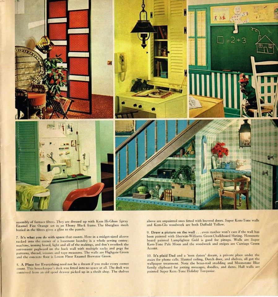 Fall 1967 MCM Mid Century Decorating Ideas Color Trends Sherwin William ...