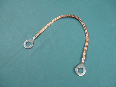 Copper 10 gauge ground bonding strap, 5/16 or 3/8 stud, engine to body ...