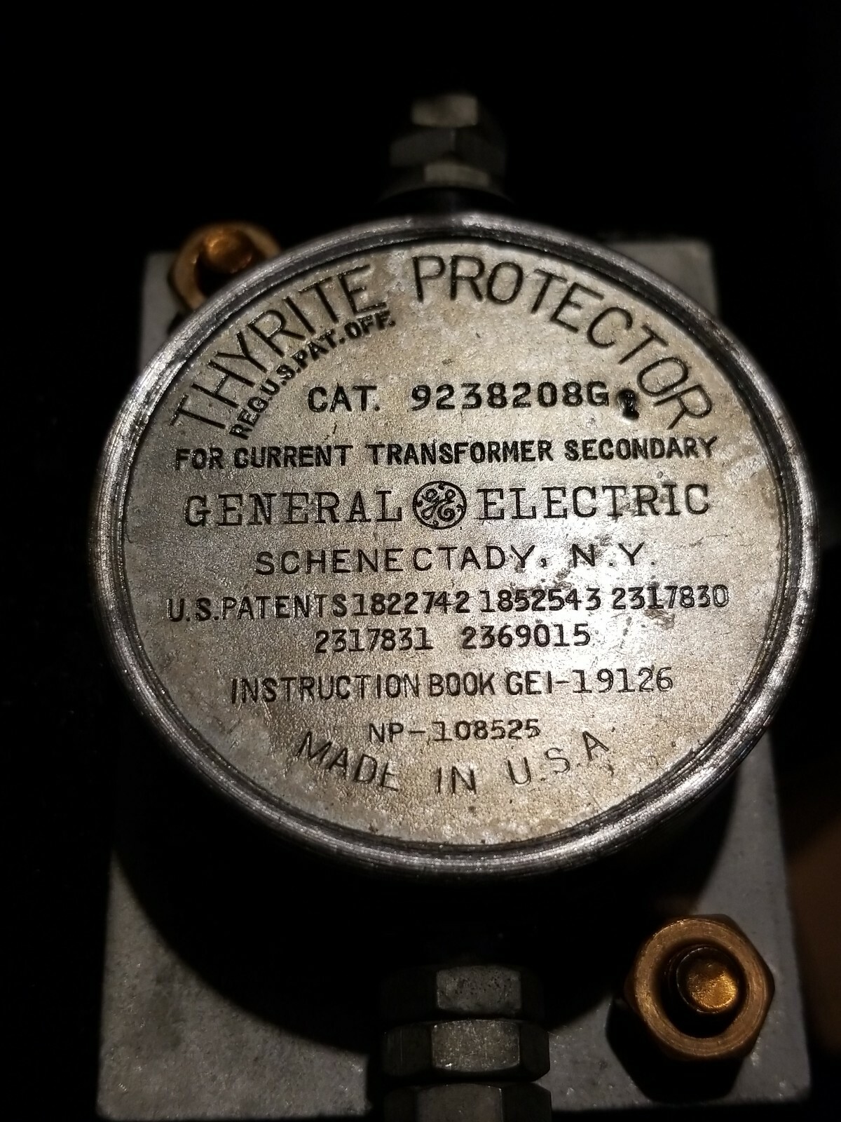 GE Thyrite Protector 9238208G | eBay
