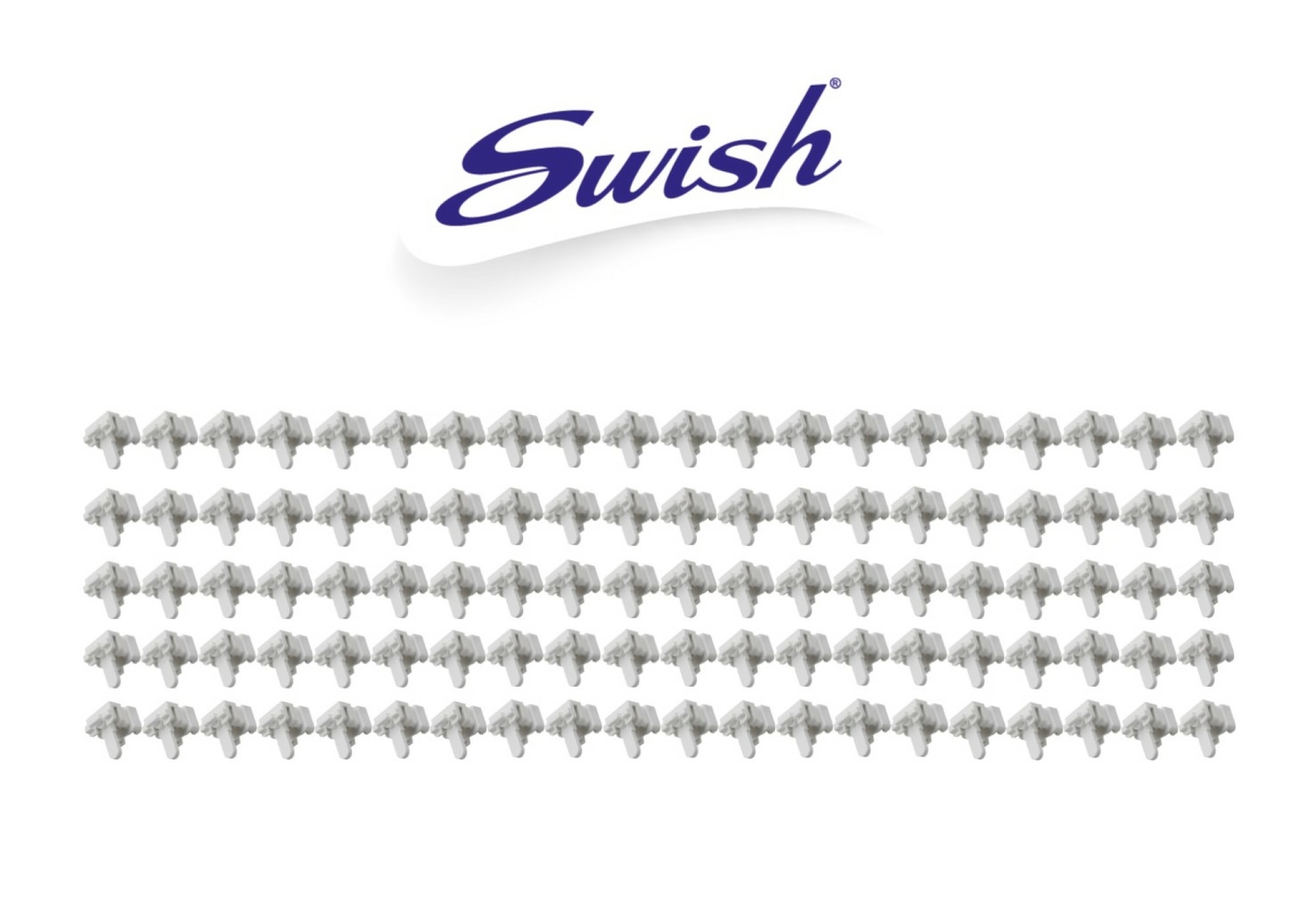 GENUINE Swish ™ Superluxe Leverlock Brackets, corded Curtain Track ...