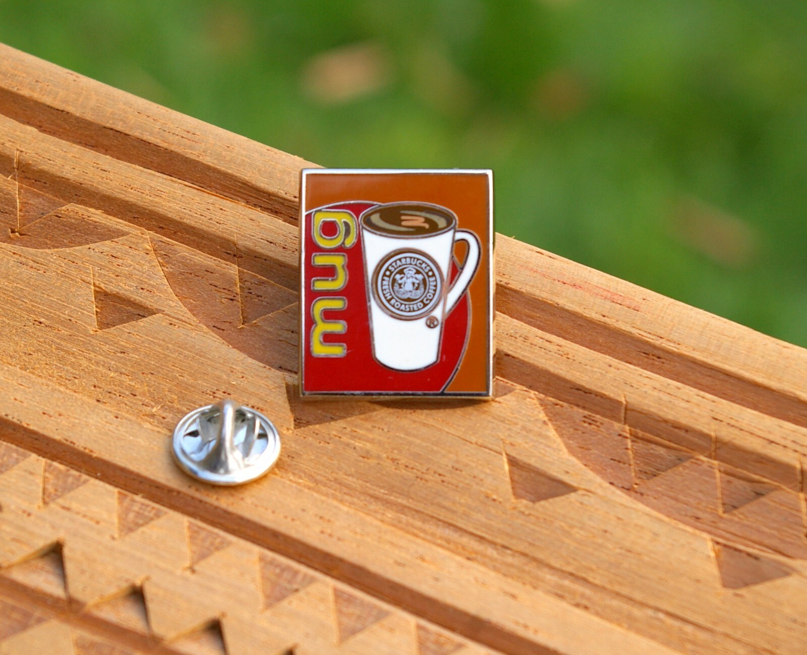 Starbucks Coffee Company Employee Mug Award Split Tail Brown Enamel Pin ...