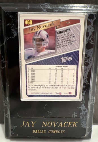 Jay Novacek 1993 Topps Card Mounted Dallas Cowboys | eBay
