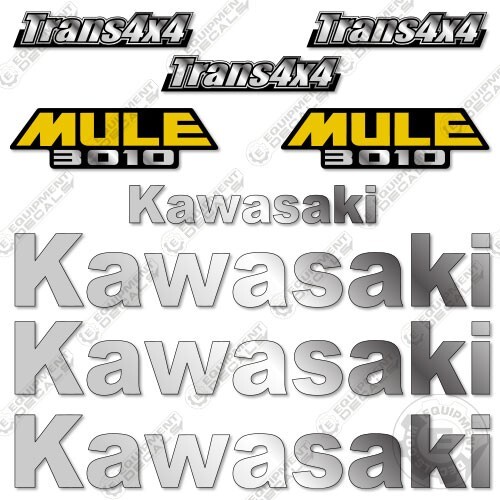 Fits Kawasaki Mule 3010 Decal Kit utility Vehicle - Aftermarket | eBay